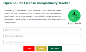 Open Source License Compatibility Tracker - DoWell UX Living Lab
